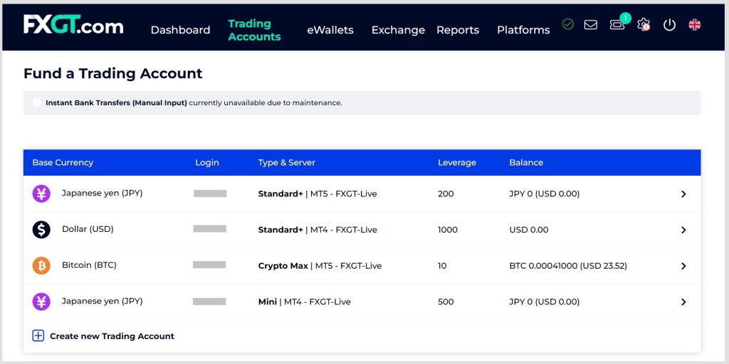 ขั้นตอนการฝากเงินของ FXGT - TariTali - ตัวเลือกที่ดีที่สุดสำหรับการคืนเงินจากการเทรดฟอเร็กซ์